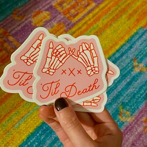 CUSTOM 'til Death Sticker Wedding Favors Takeaways for - Etsy