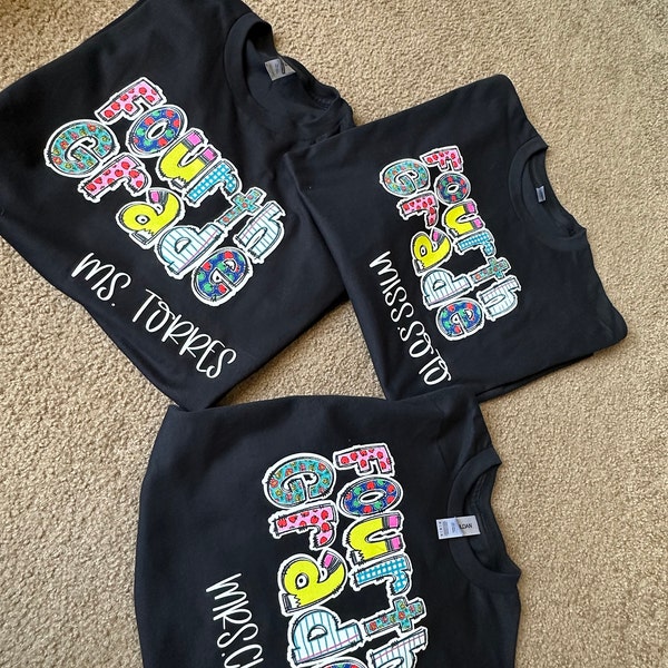 Back to School PNG Alphabet Bundle, 8 Sets, Floral Apple Pencil Note ...