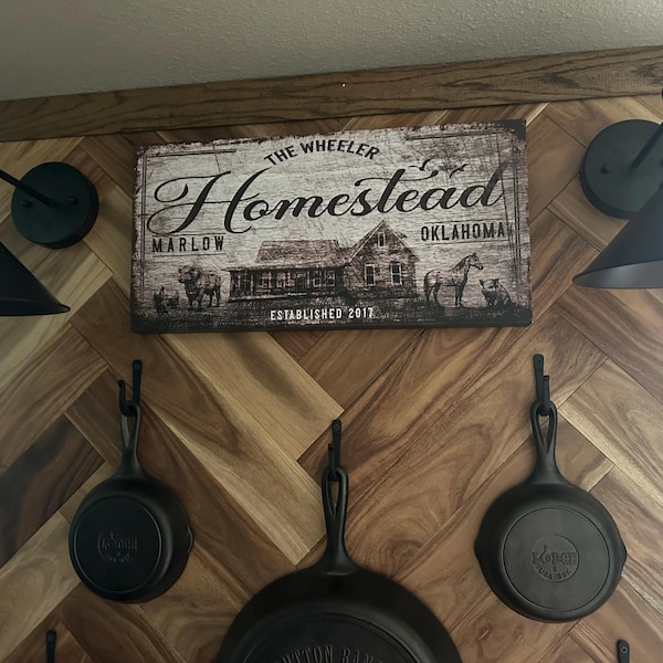 Farmhouse Sign, Custom Farmhouse Sign From Photo, Personalized House ...