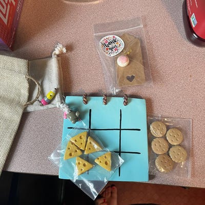 MINI Waffle Tic Tac Toe Game Set With Strawberry and Banana Slice Game ...