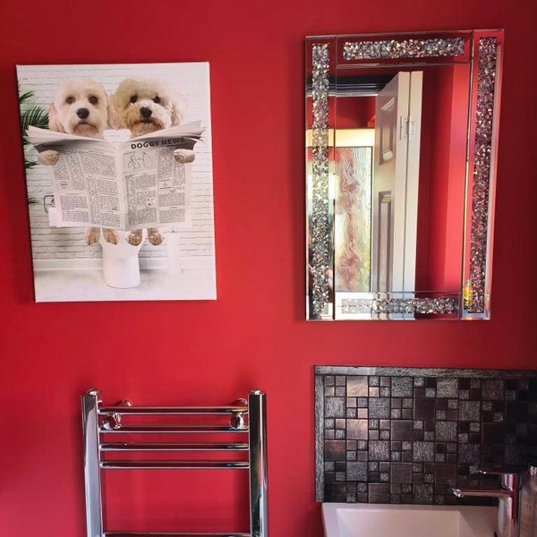 Custom Dog on Toilet Portrait, Personalised Pet Portrait Reading ...