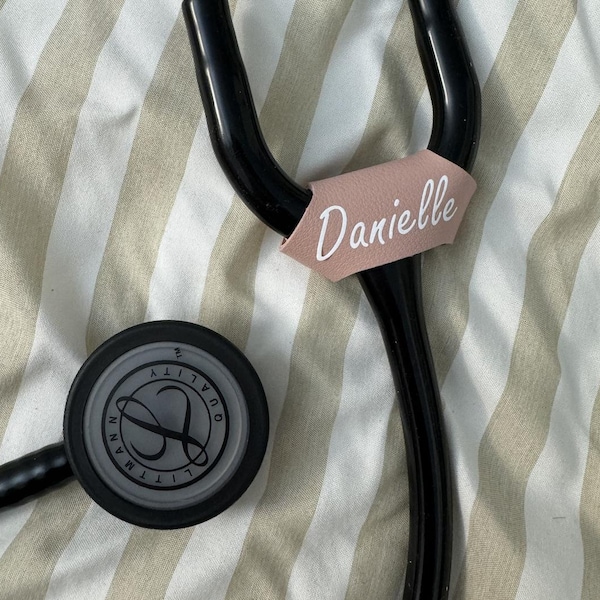 Custom Leather Stethoscope Name Tag - Personalized Stethoscope Holster ...