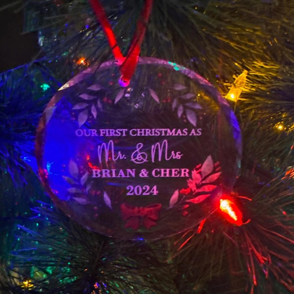 Personalized Family Christmas Ornament, Family Christmas Keepsake ...