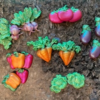 VEGETABLES MOLD Carrot, Radish, Pepper, Tomato, Cabbage Silicone ...