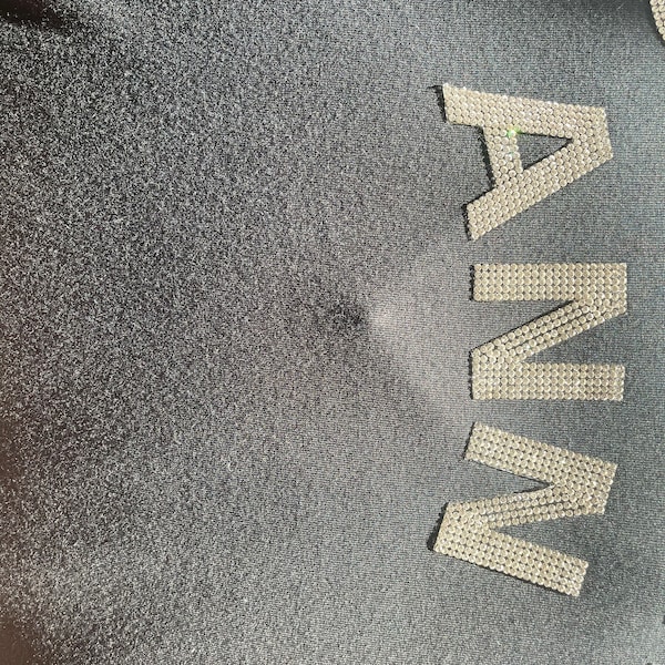 2" Exclusive Rhinestone Mesh Hot-fix Letters - Etsy