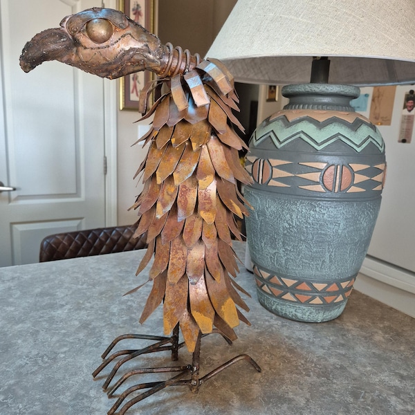 Handcrafted Rustic Metal Vulture Yard Art: Desert Buzzard Sculpture - Etsy