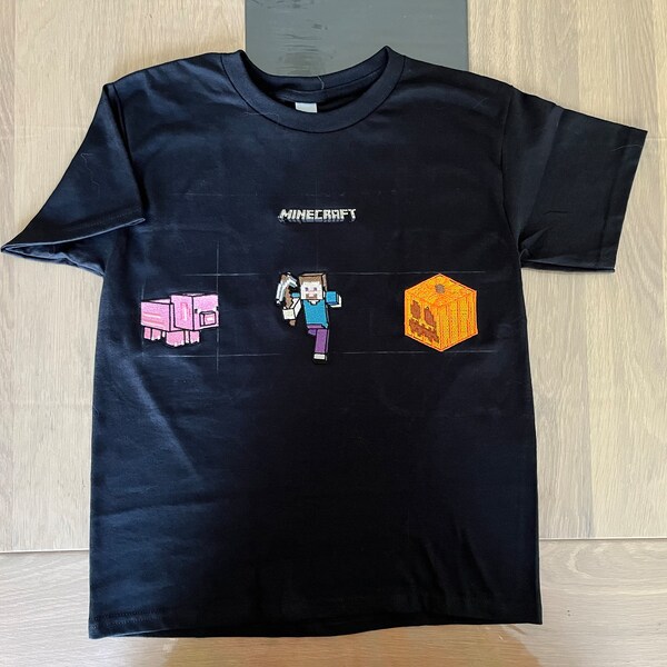 Steve Minecraft Embroidery Design (digital File) - Etsy