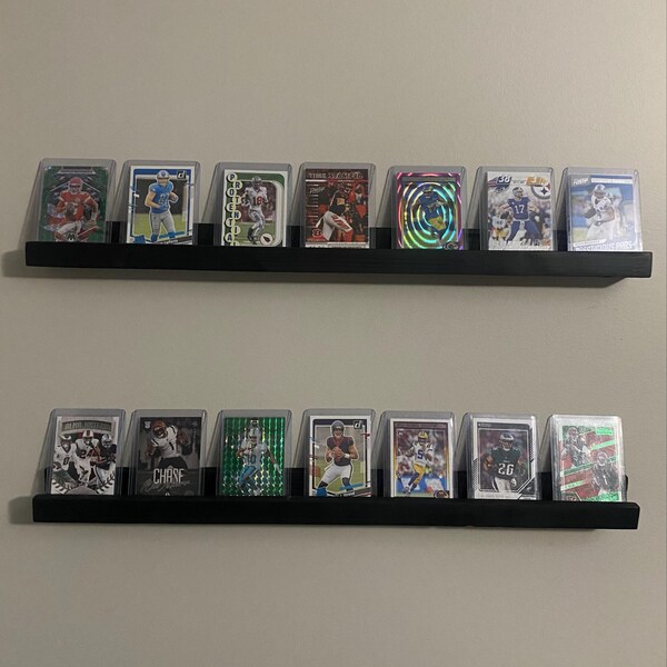 24" Card Display Shelves, Football Cards, Baseball Cards, Basketball ...