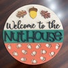 Welcome to Nut House, Digital Download, Round Door Hanger Svg, Fall ...