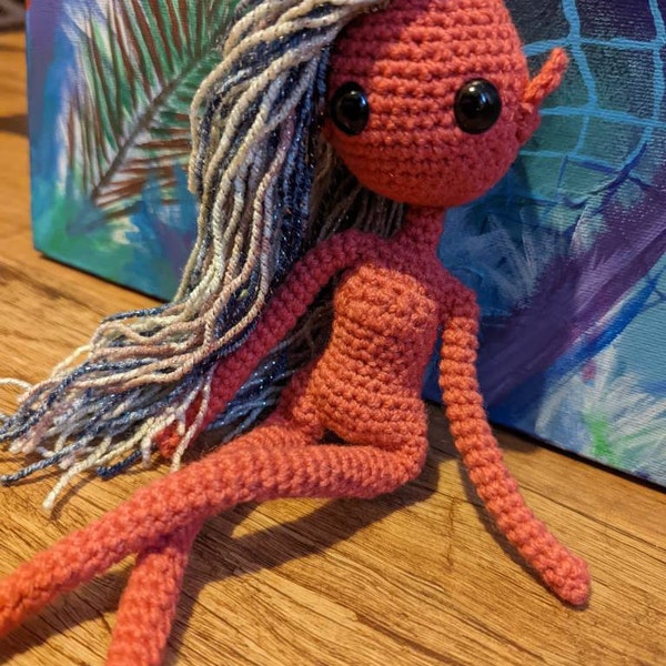 Crochet Pattern Fantasysprite Elf/doll English(usa) +dutch Wireframe ...