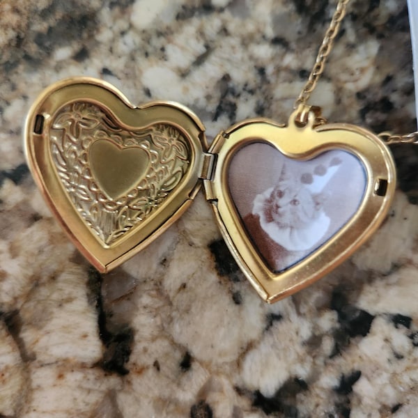 Bunny Heart Pedant Locket Necklace Silver Color Coquette - Etsy