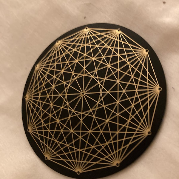 Tesseract Sacred Geometry Radionics Disc, Radionics Broadcasting Plate ...
