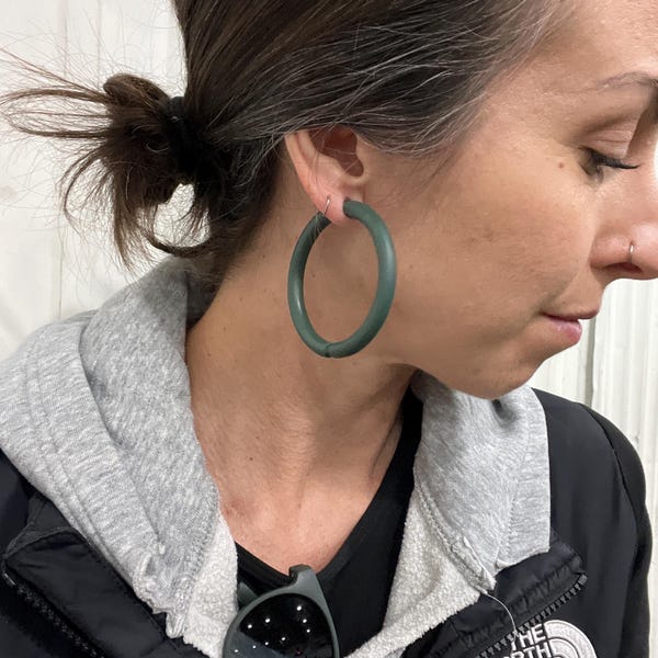 Large Hoop Plugs // Gauges // Customizable 2-2.5" Inch Hoops // Pick ...