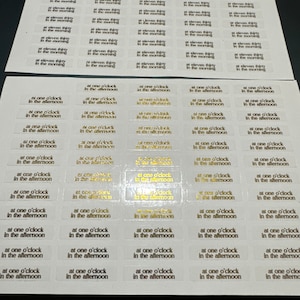 GT005 Foiled Check Box List Sticker. Check Box Sticker, List Label ...