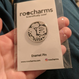 Microbiology Pin, Science Enamel Pin, Biology Enamel Pin, Cute Pin ...