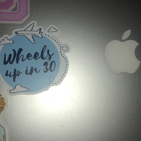 Wheels up in 30 Sticker - Etsy
