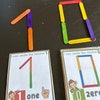Popsicle Sticks Numbers Activity Game for Toddlers Montessori Printable ...