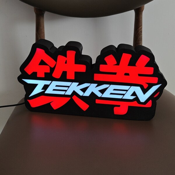 Tekken RGB LED Lamp, Tekken Light Box - Etsy