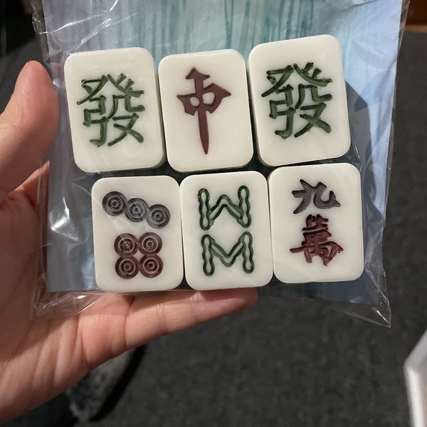 Mahjong Tile Soap Set: Customizable Vegan Guest Soaps - Etsy