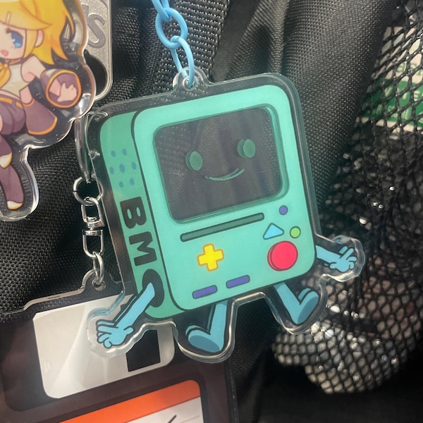 BMO Shaker Acrylic Charm Keychain ; Adventure Time With Finn and Jake 3 ...
