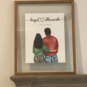 Personalised Couple Print Couples Gift Gift for Her - Etsy