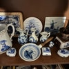 Royal Delft Blue TWO Handmade Blueware Plates After Vermeer porceleyne ...