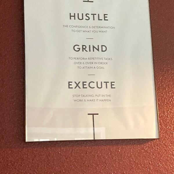Hustle Grind Execute Print, Printable Wall Art, Inspirational Quote ...