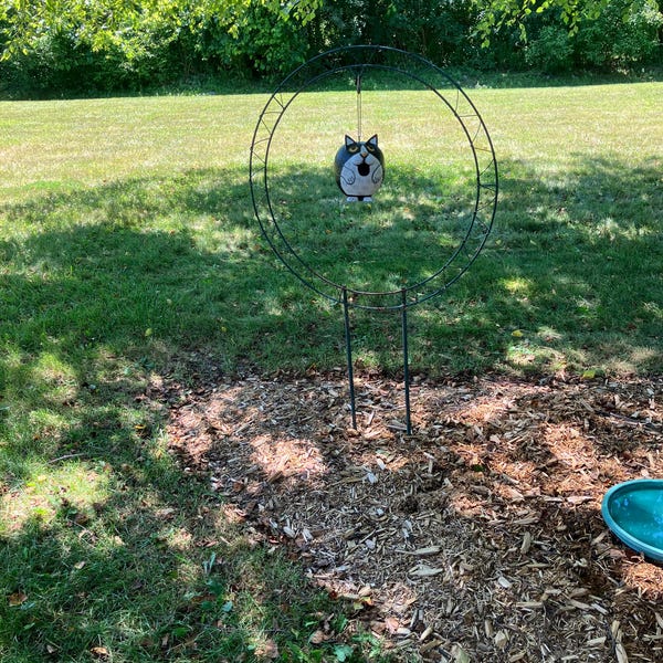 Black & White Cat Bird House - Etsy