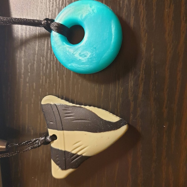 Popper Ice Cream Chew Necklace Pendant Chewelry Sensory Textured Stim ...