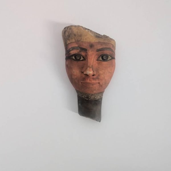Great Head of Queen Ti Egyptian Sculptures of Colored Limestone ...