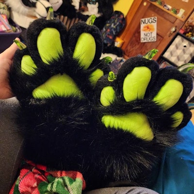 Black Green Paws, Furry Gift, Tiger Paws, Kemono Paws Custom, Pet Play ...