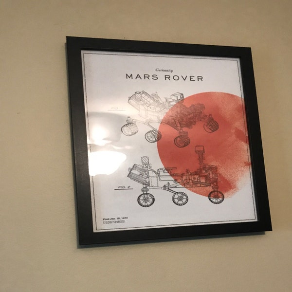 Mars Rover Print, Space Poster, Kid's Room Decor, Printable Digital ...