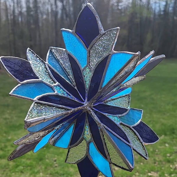 Cleopatra's Fan Spinner and Hanger Stained Glass Pattern PDF - Etsy