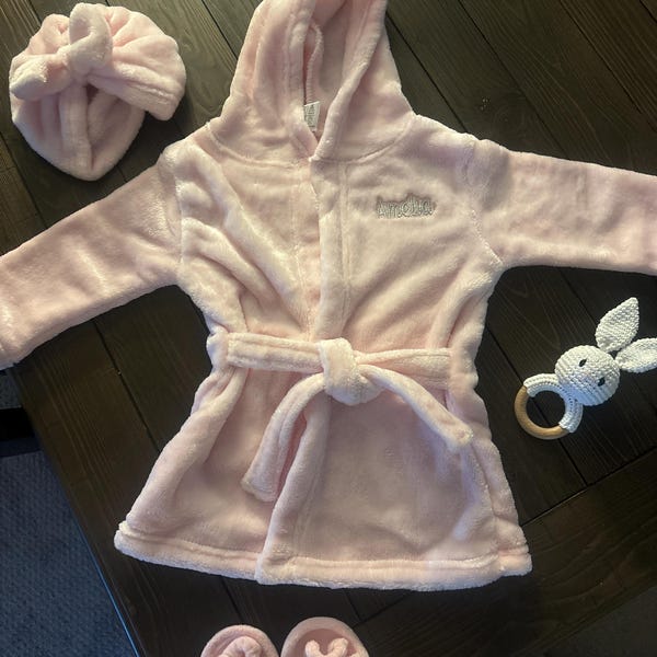 Infant Spa Set-new Baby Gift, Custom Baby Gift, Personalized Baby Robe ...