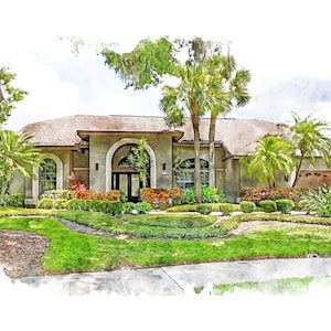 Our First Home Print Homeowners Gift Custom House Portrait - Etsy