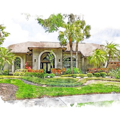 Our First Home Print Homeowners Gift Custom House Portrait - Etsy