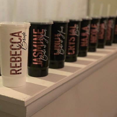 Personalized Bachelorette Cups Plastic Party Cups With Lid and Straw ...