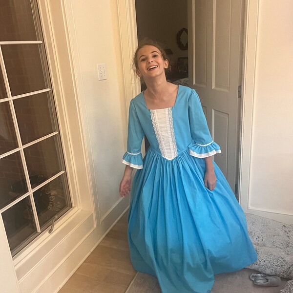 Snow White Dress With Red Trim - Etsy