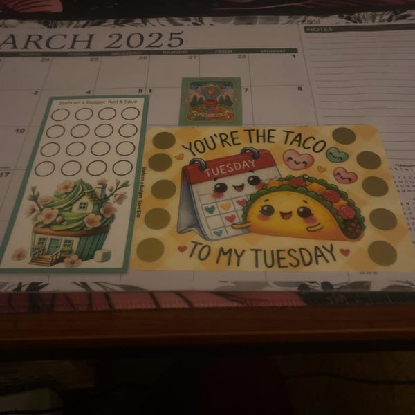 Taco Tuesday! Scratch off Savings Challenge - Etsy