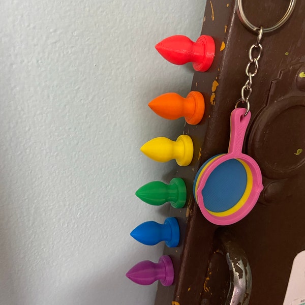 Pansexual Pride Keychain, PAN PAN, Subtle LGBTQ+ Pride, Punny Cute ...