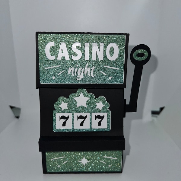 3D Slot Machine SVG Files: Vegas Party Favor Gift Box Template (digital ...