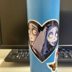 Corpse Bride Heart Shaped Full Color 4x3 Vinyl Decal - Etsy
