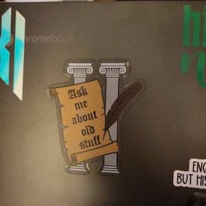 History Sticker, Historian Gift, Old Stuff Sticker, Archivist Sticker ...