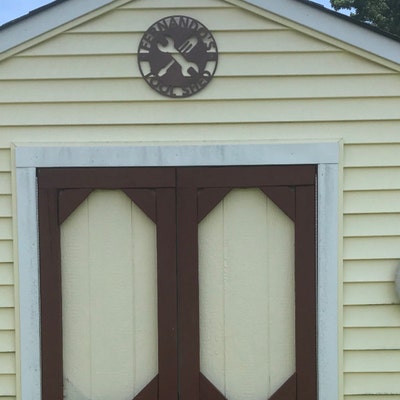Personalized Shed Sign Metal, Tool Shed Sign, Garage Decor, Sign for ...