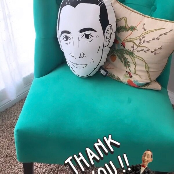 PEE WEE HERMAN Large Decorative Throw Pillow Illow Paul Reubens Pee Wee ...