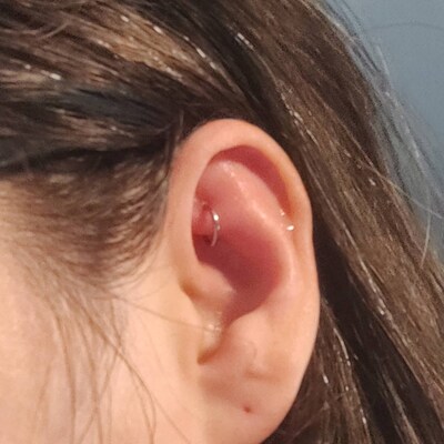 316L Surgical Steel Cartilage Earring, Helix Hoop, 16g 18g 20g Clicker ...