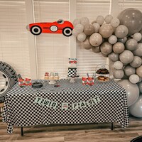 PRINTABLE Vintage Race Car Party Bundle, Race Car Party in a Box, Race ...
