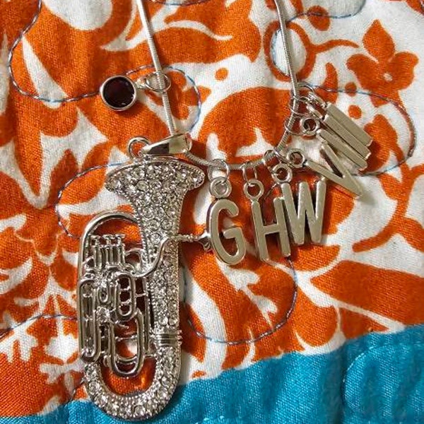 Swarovski Crystal Big Tuba Euphonium Eupho Euph Baritone Horn Music ...