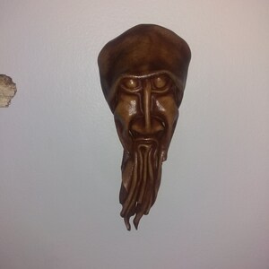 Leather Wall Mask Shaman Art Wall Hanging Bohemian Wall Decor 3d Wall ...