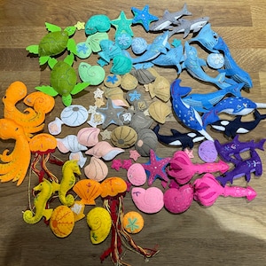 Sea Creatures Sewing Pattern for 6 Different Felt Animals, PDF, SVG ...